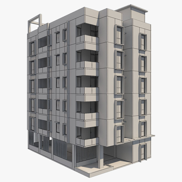Free 3D model building apartment - TurboSquid 1380467