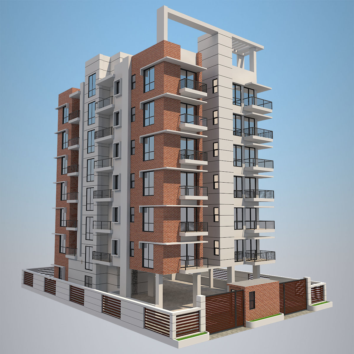 modèle 3D de Immeuble à appartements 28 - TurboSquid 1380490