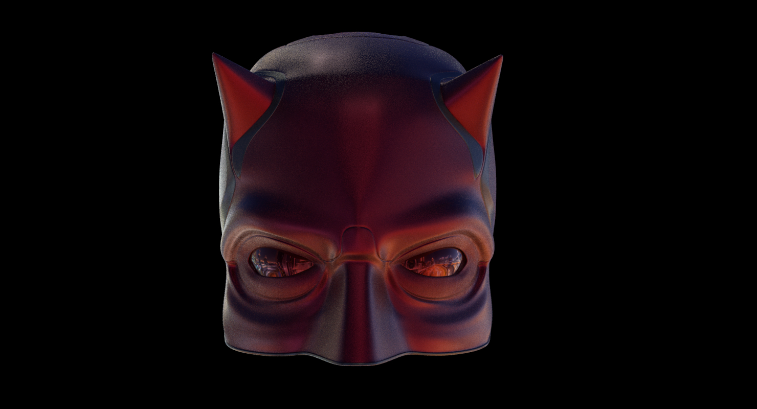 Daredevil helmet marvel 3D model - TurboSquid 1380488