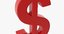 Dollar sign 3D model - TurboSquid 1380568
