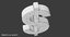 Dollar sign 3D model - TurboSquid 1380568