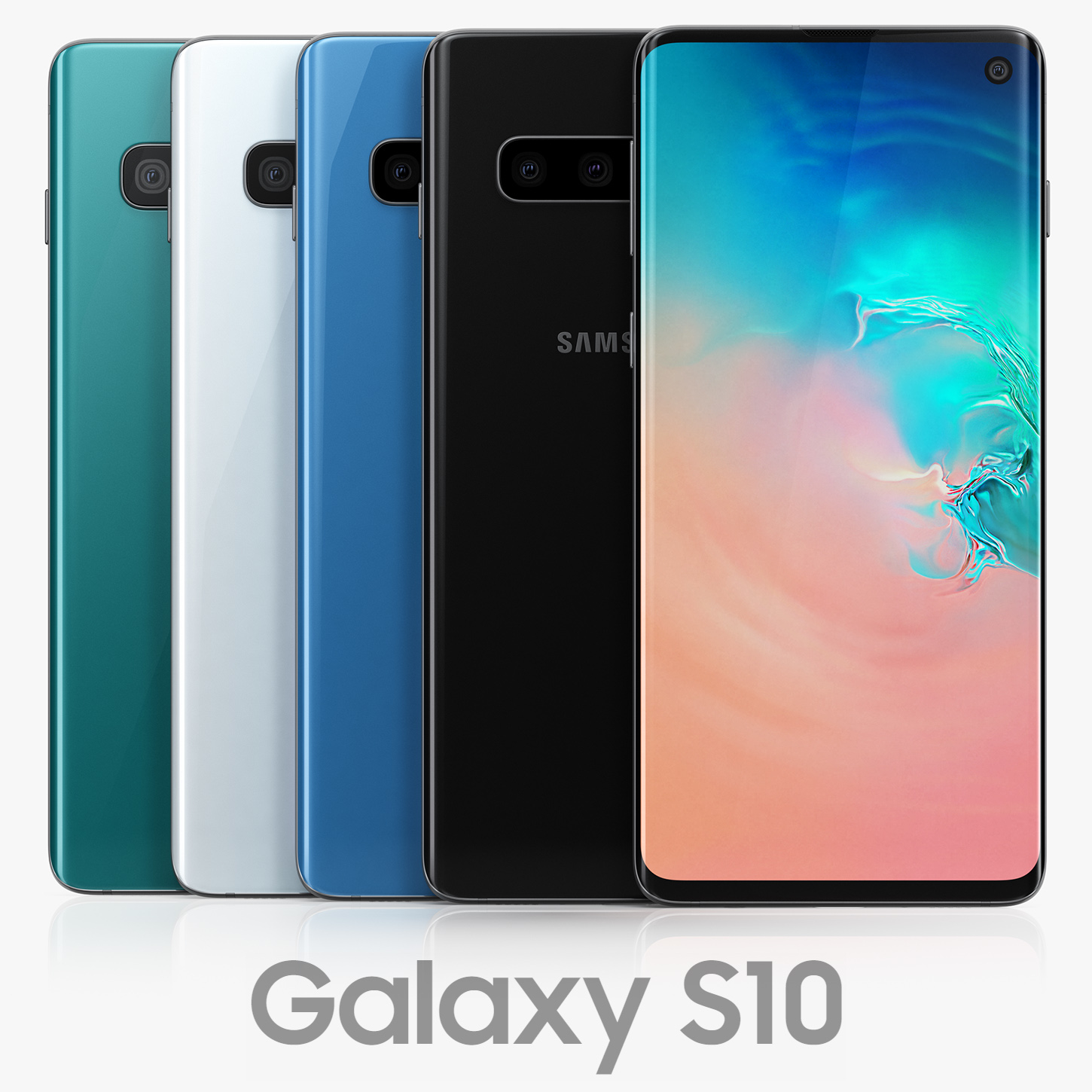 Samsung Galaxy S10 All Color Modelo 3D - TurboSquid 1380574