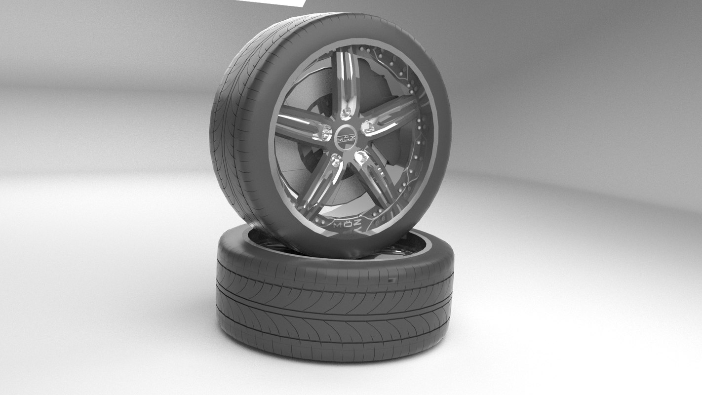 3D custom wheel model - TurboSquid 1380739