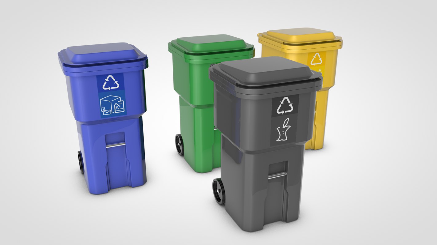 Recycle bin 3D model - TurboSquid 1380831