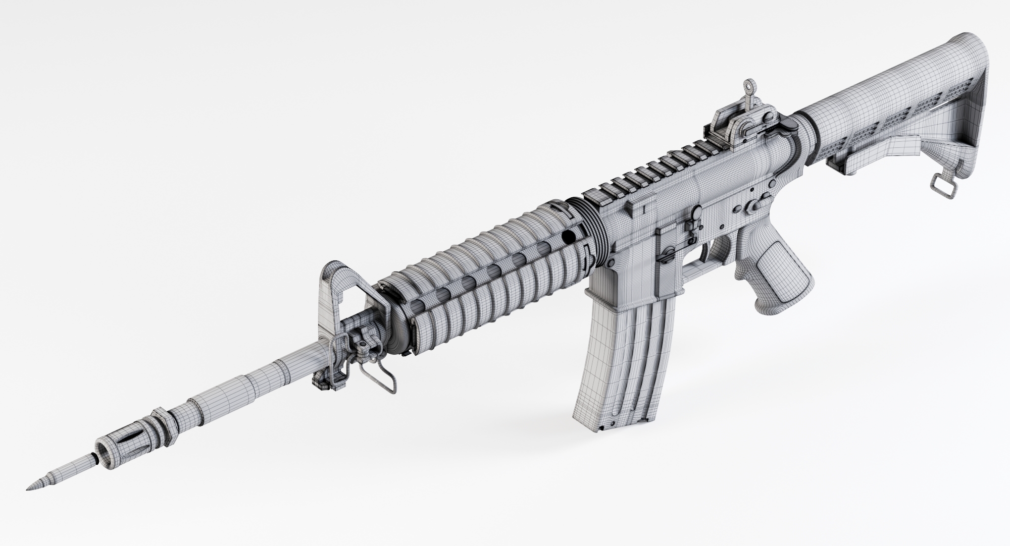 Carbine m4a1 model - TurboSquid 1380854