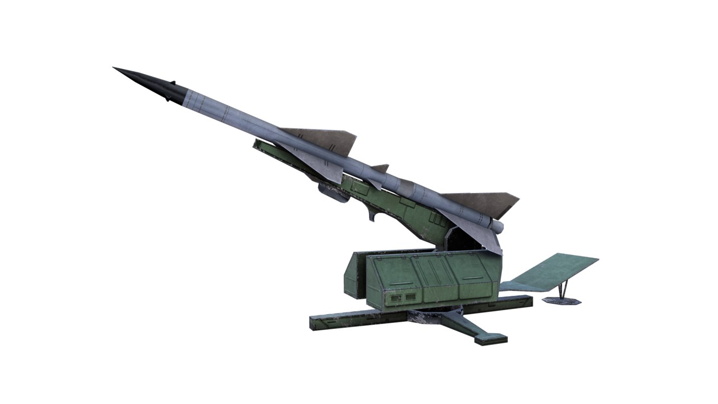 S75 SAM-2反飞机导弹发射器3D模型 - TurboSquid 1381124