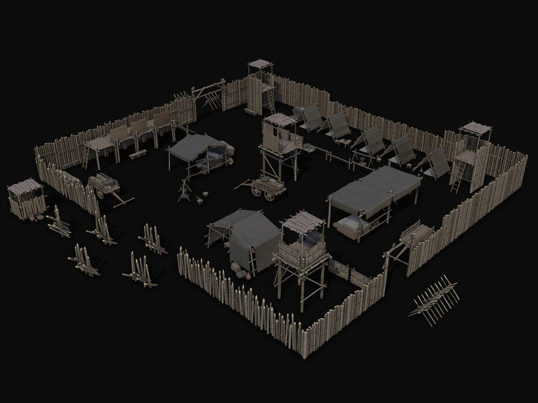 3D assets ancient camps - TurboSquid 1381165