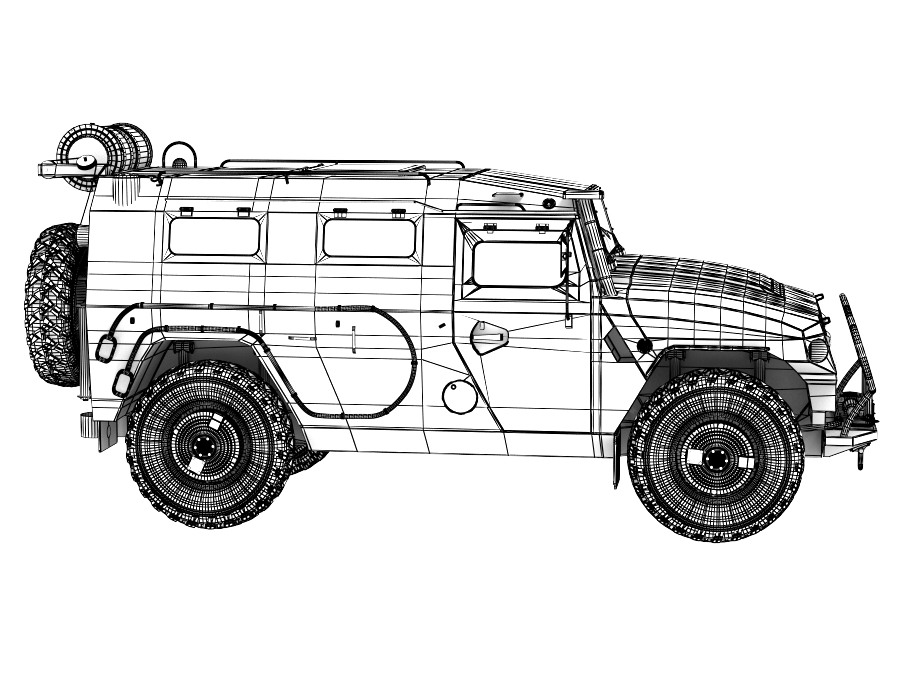 Gaz tigr 3D model - TurboSquid 1381238