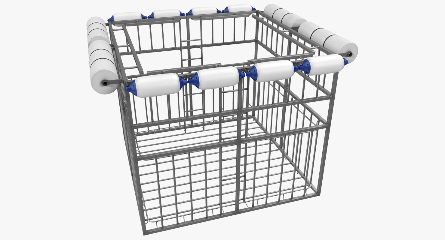 Shark proof cage 3D - TurboSquid 1381526