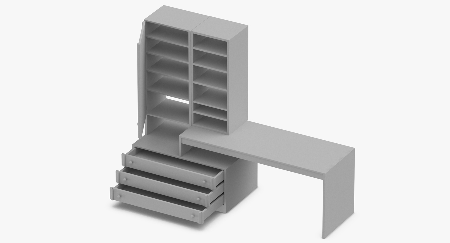 desk 3d model