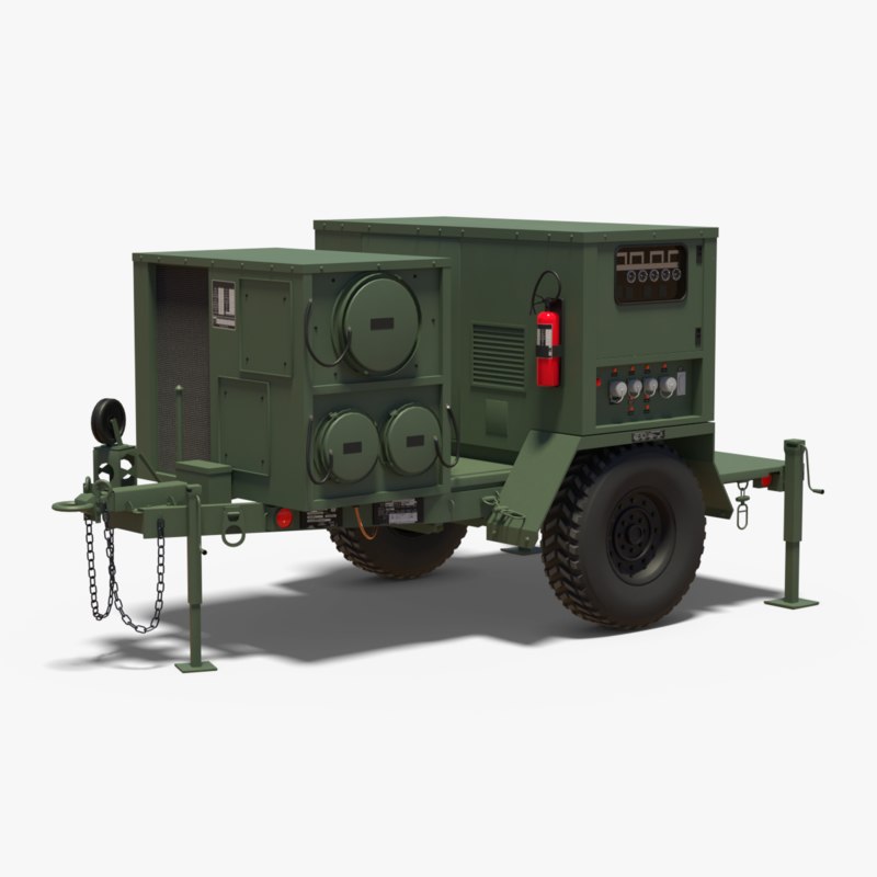 3D military power generator model - TurboSquid 1165634
