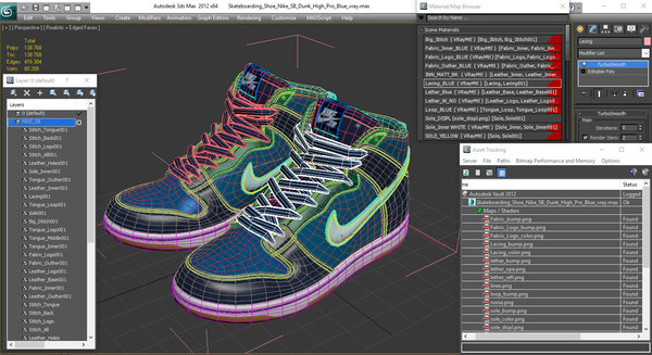 Skateboarding shoe nike sb model - TurboSquid 1381752