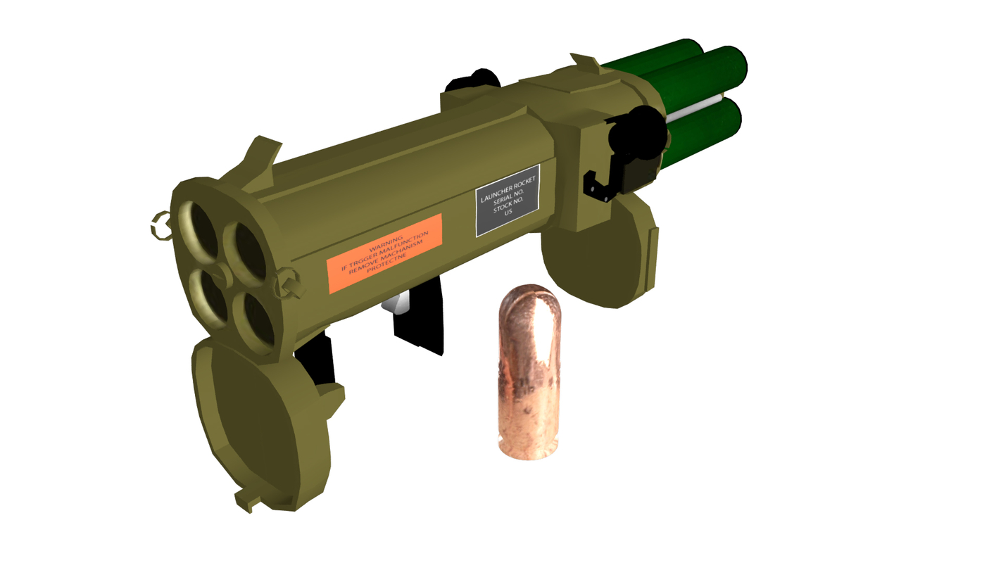 modèle 3D de Lance-roquettes 3D RIgged VR / AR / modèle 3D low-poly ...