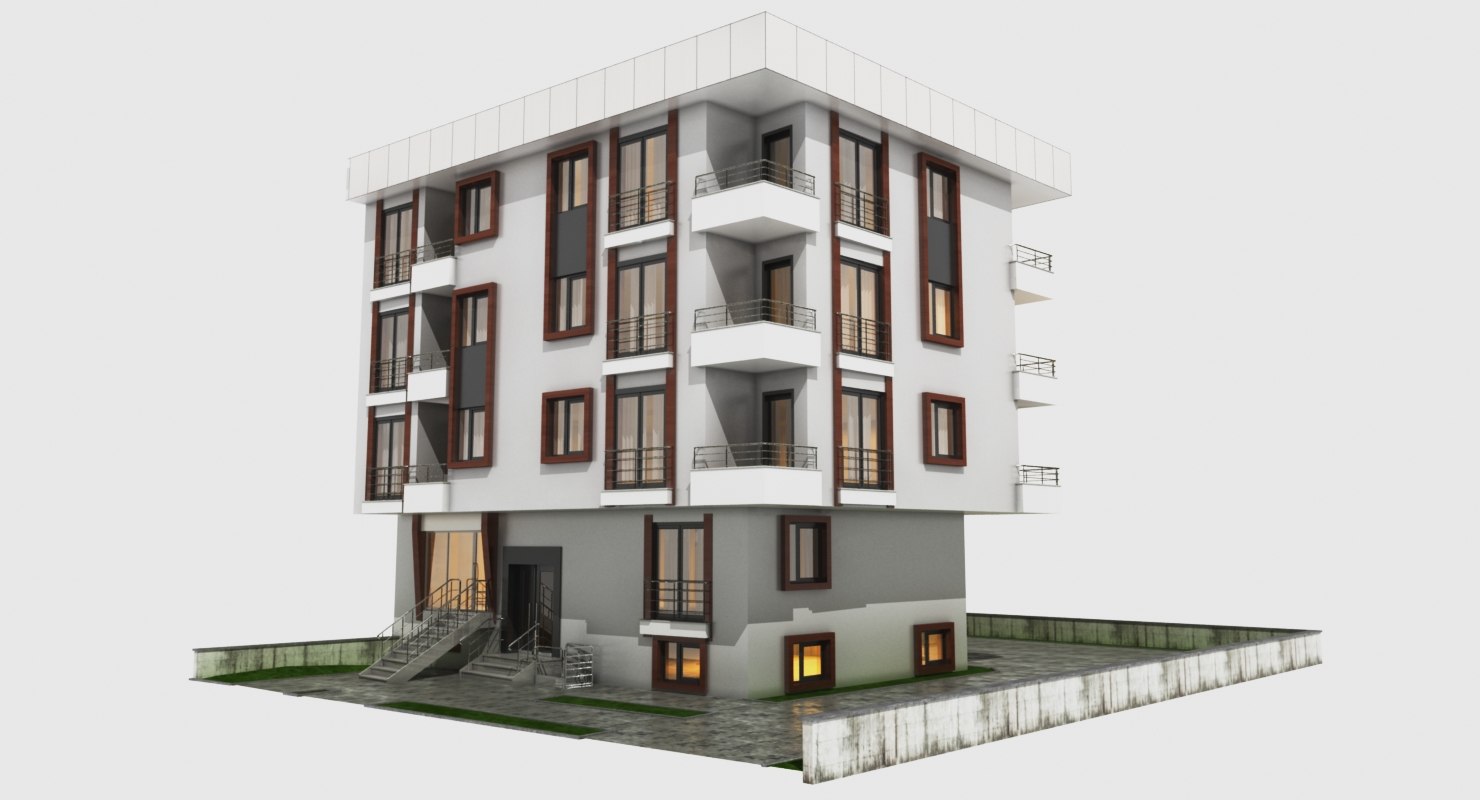 3D realistic building model - TurboSquid 1382023
