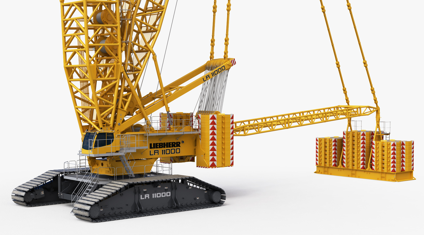 LIEBHERR LR 11000 Heawy Crawler Crane 3D 모델 - TurboSquid 1382034