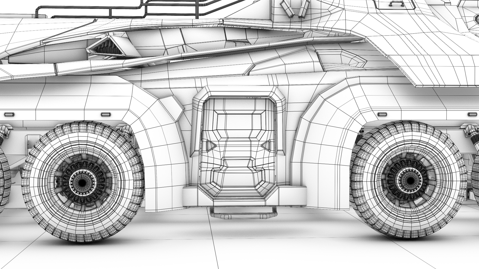 3D car military sci-fi model - TurboSquid 1382058