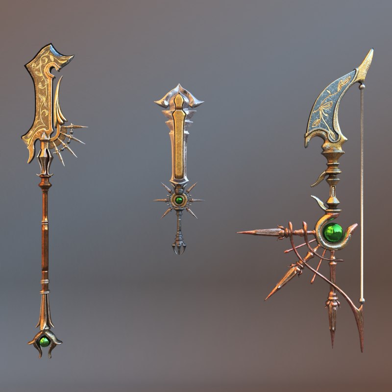 Fantasy weapon model - TurboSquid 1382086