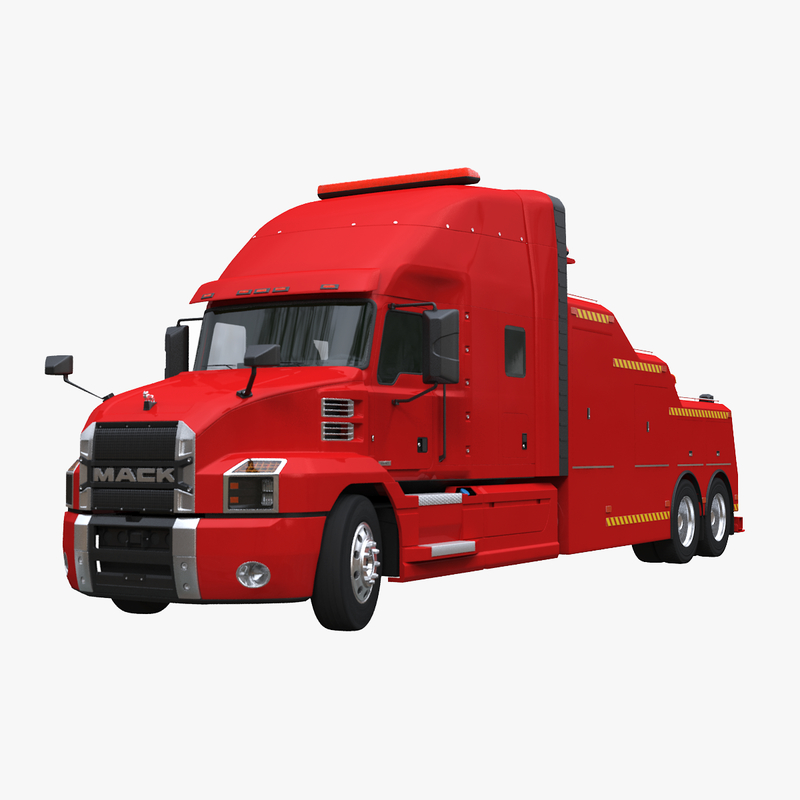 Mack anthem recovery truck 3D - TurboSquid 1382264