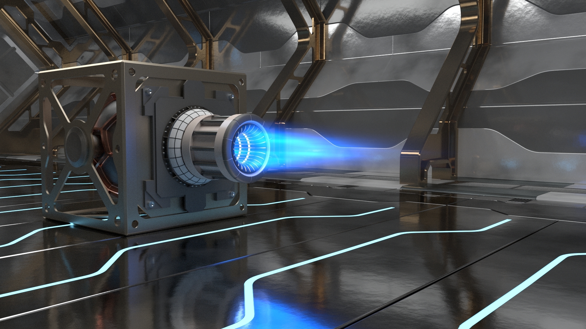 Sci fi plasma engines model - TurboSquid 1382299