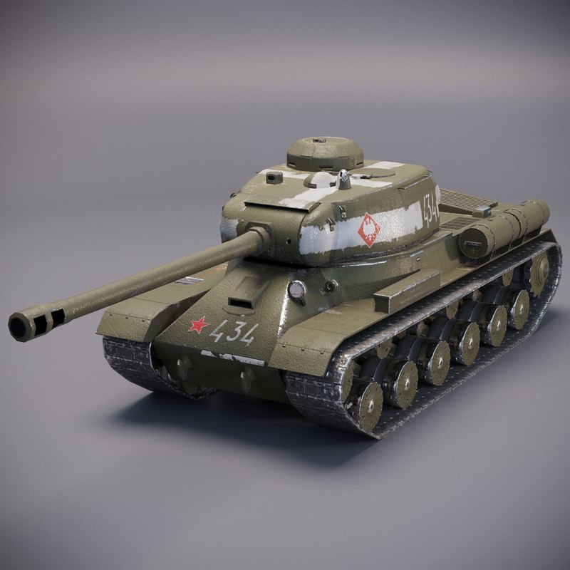 3D soviet ww2 tank is-2 model - TurboSquid 1382348