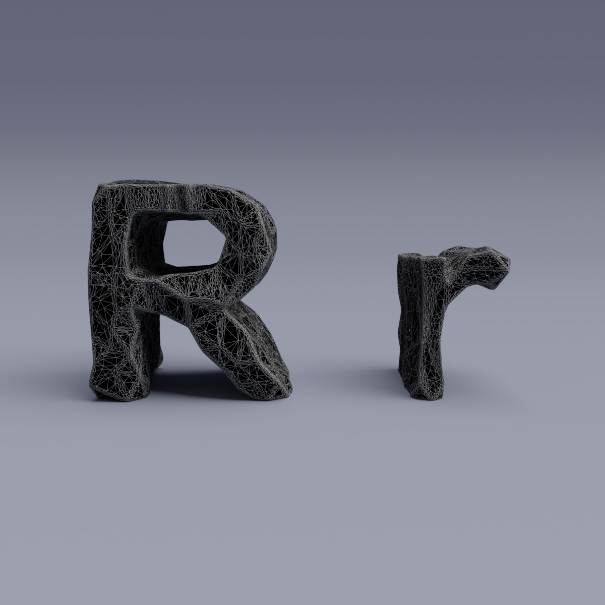3D letter r model - TurboSquid 1382568