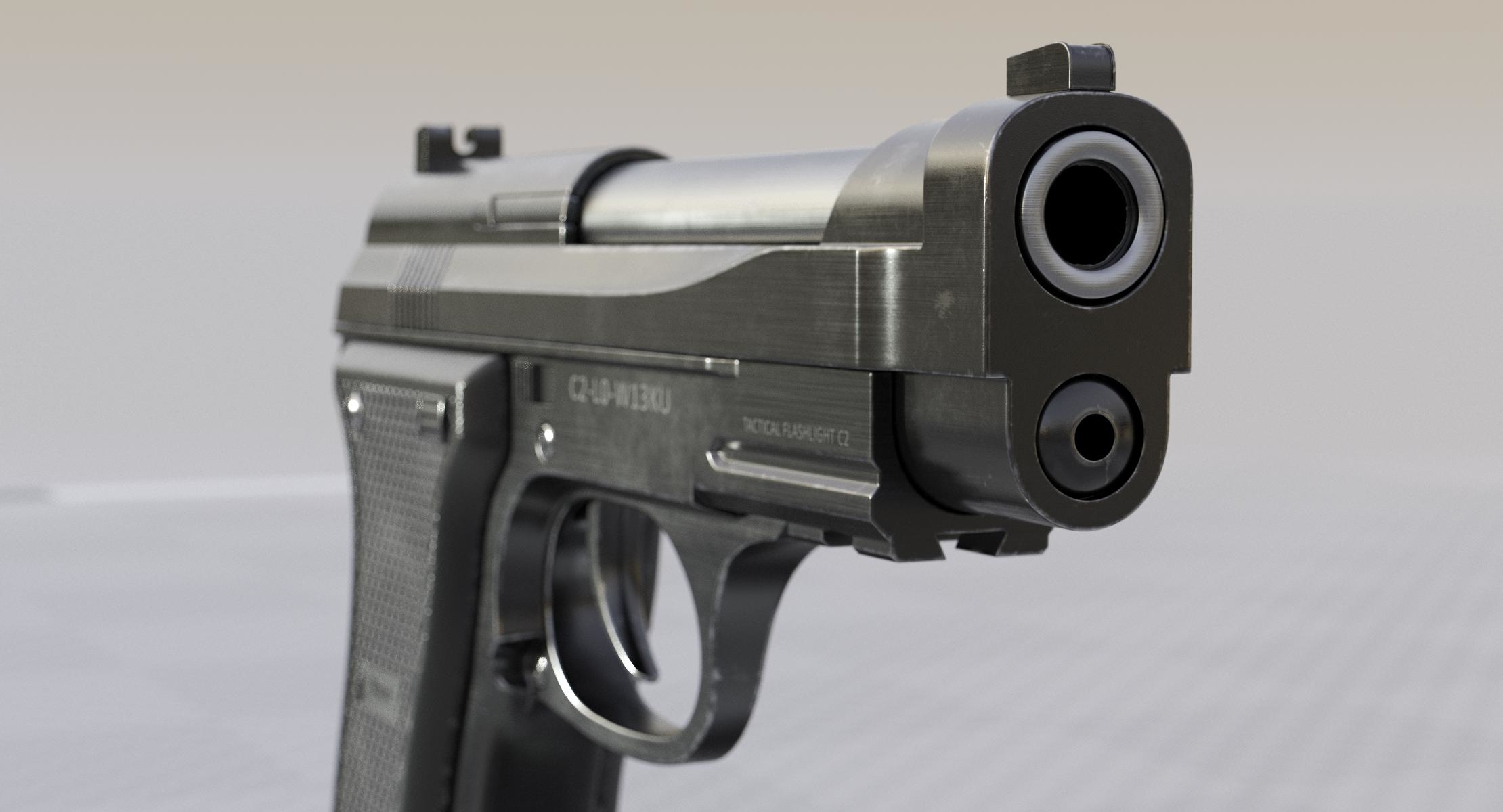 3D 9mm pistol model - TurboSquid 1382677