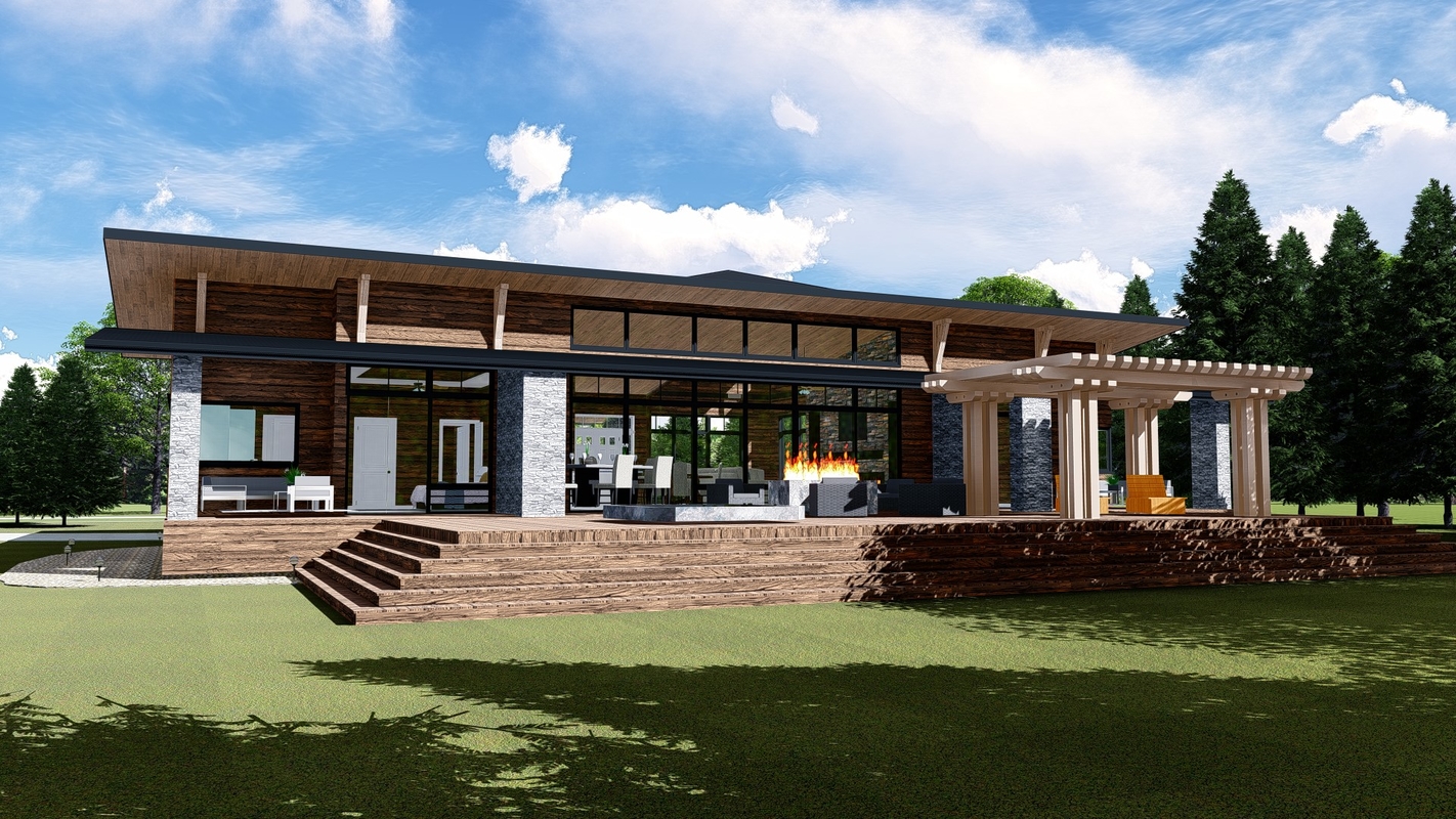 3D cabin modern - TurboSquid 1382680