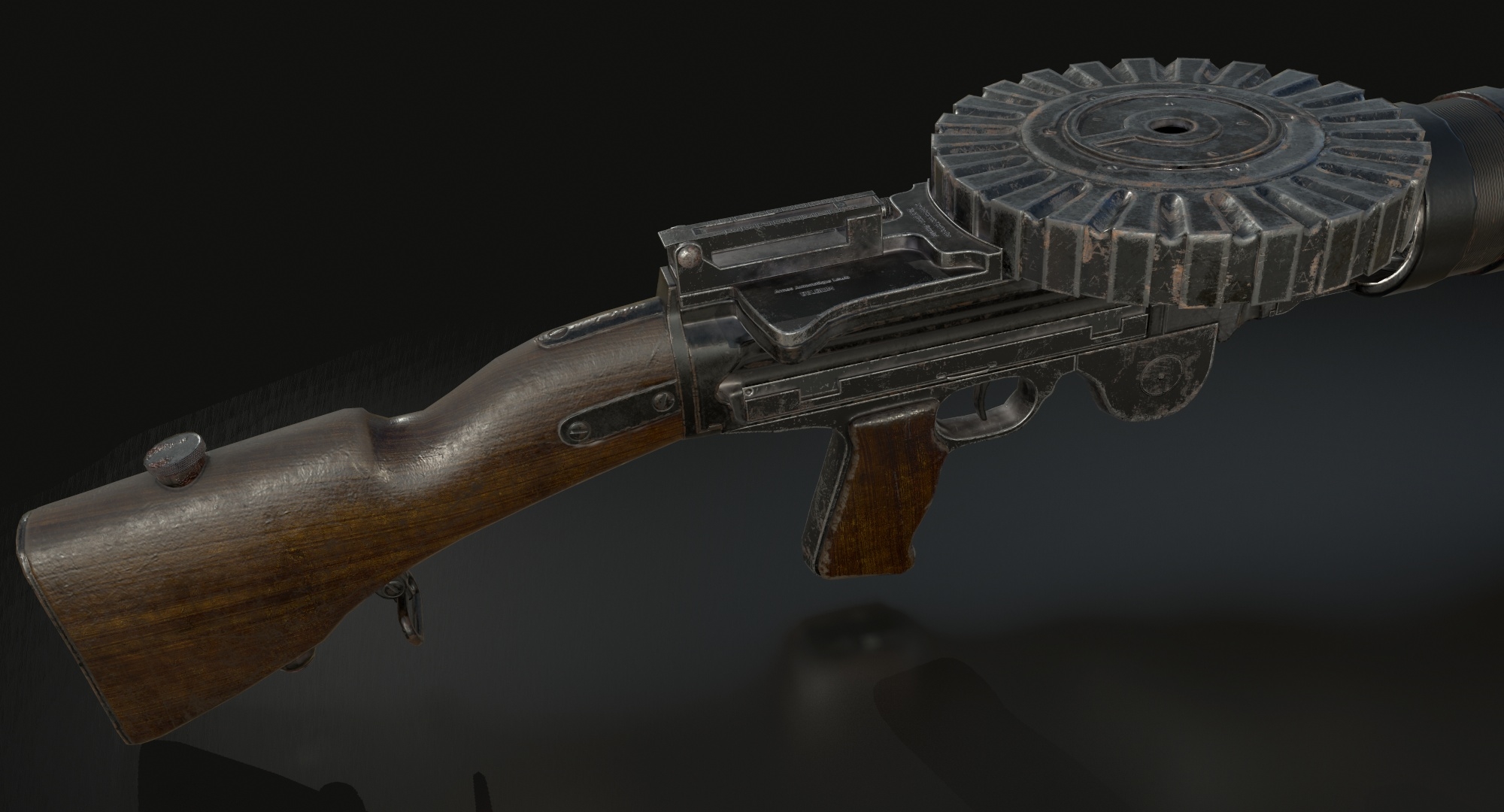 Lewis gun 3D model - TurboSquid 1382720