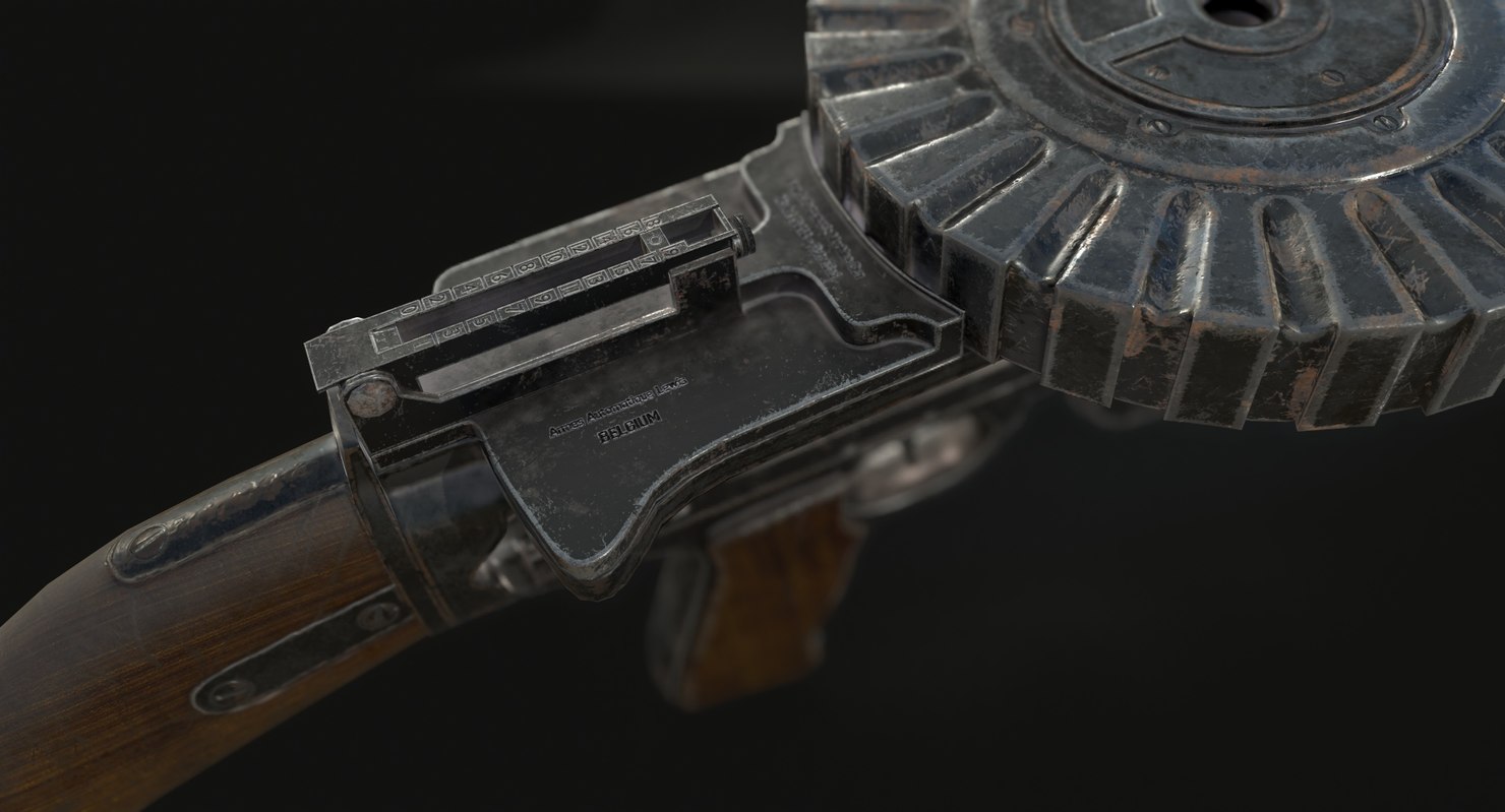 Lewis gun 3D model - TurboSquid 1382720