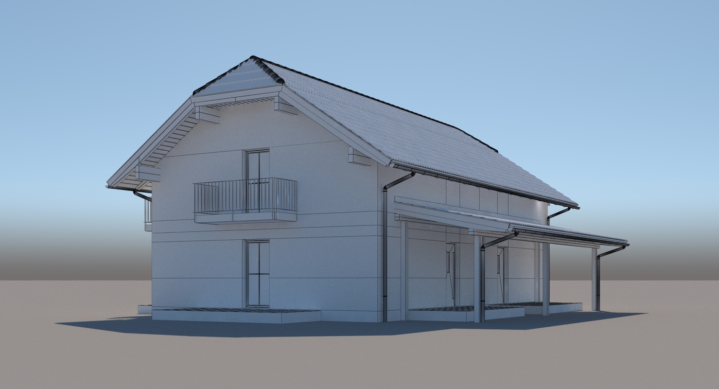 House roof 3D model - TurboSquid 1382930