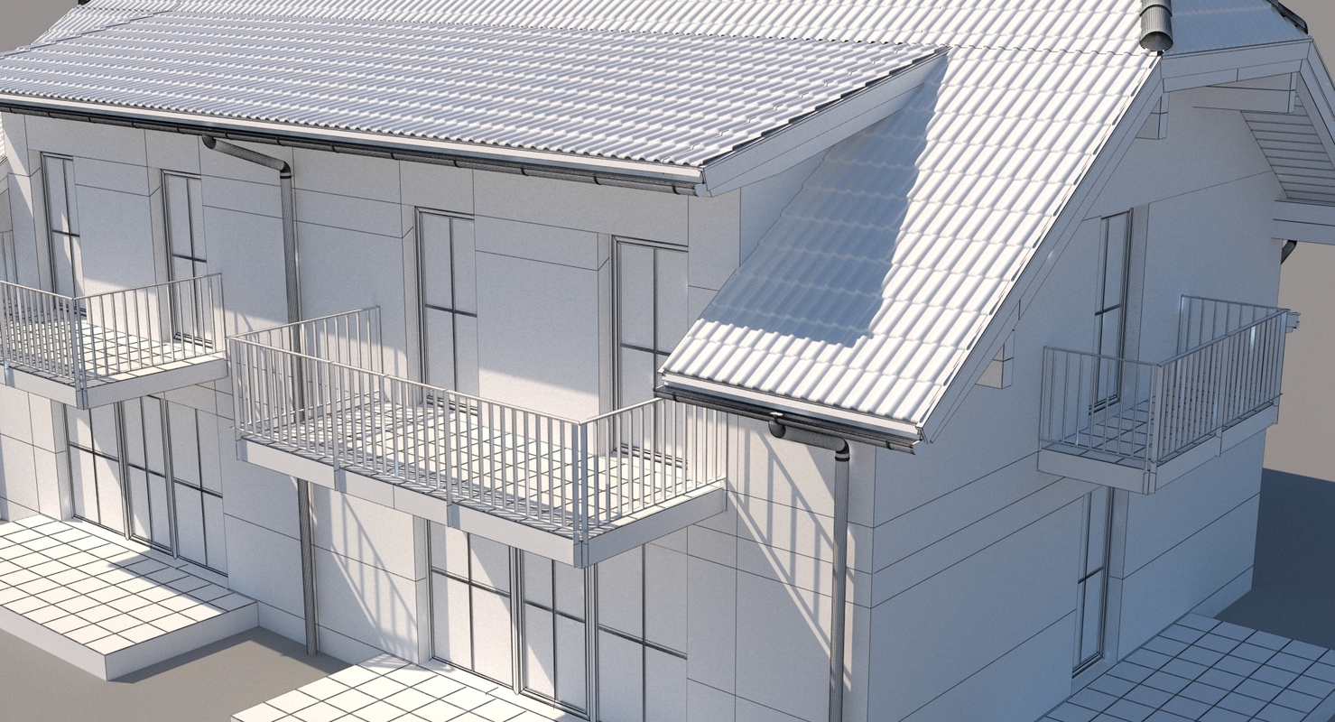 House roof 3D model - TurboSquid 1382930