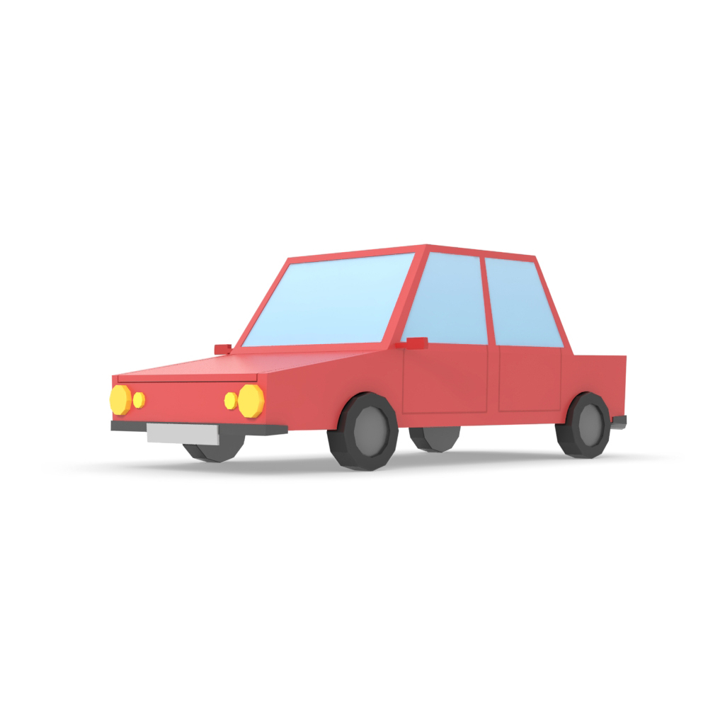 Simple car 3D model - TurboSquid 1382995