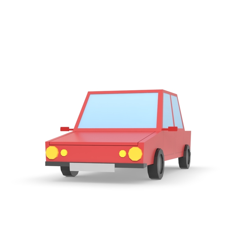 Simple car 3D model - TurboSquid 1382995