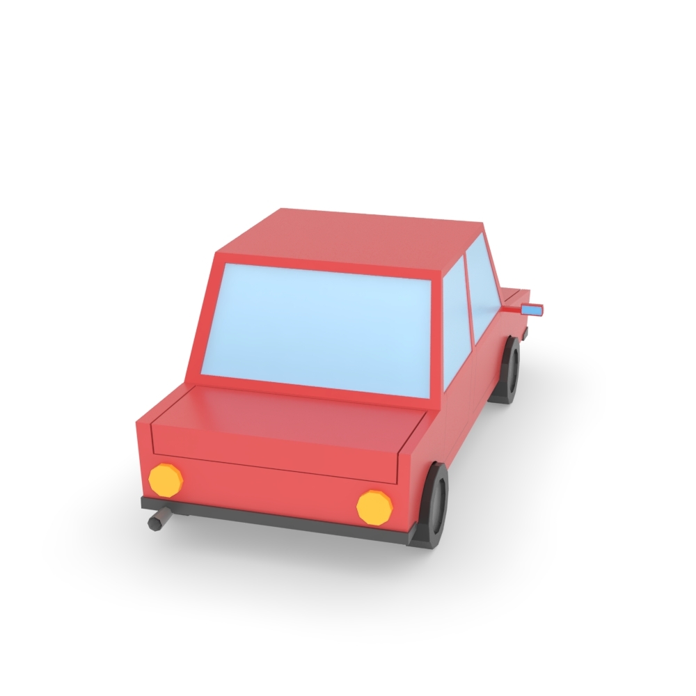 Simple car 3D model - TurboSquid 1382995