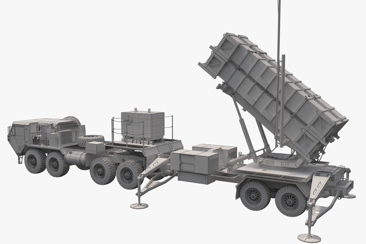 Míssil Patriot MIM-104 Modelo 3D - TurboSquid 1382771