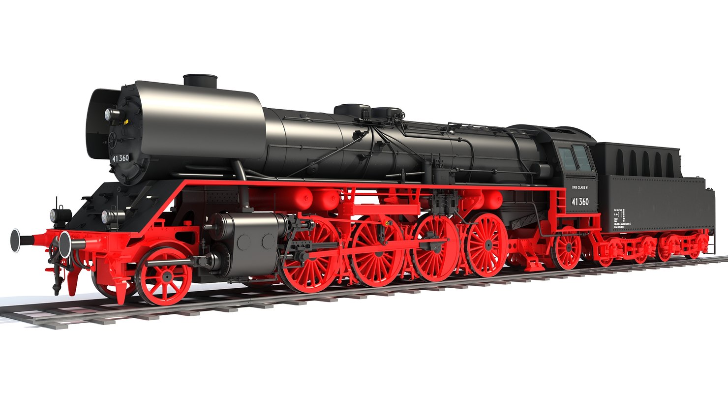 Steam locomotive class 41 3D model - TurboSquid 1382867