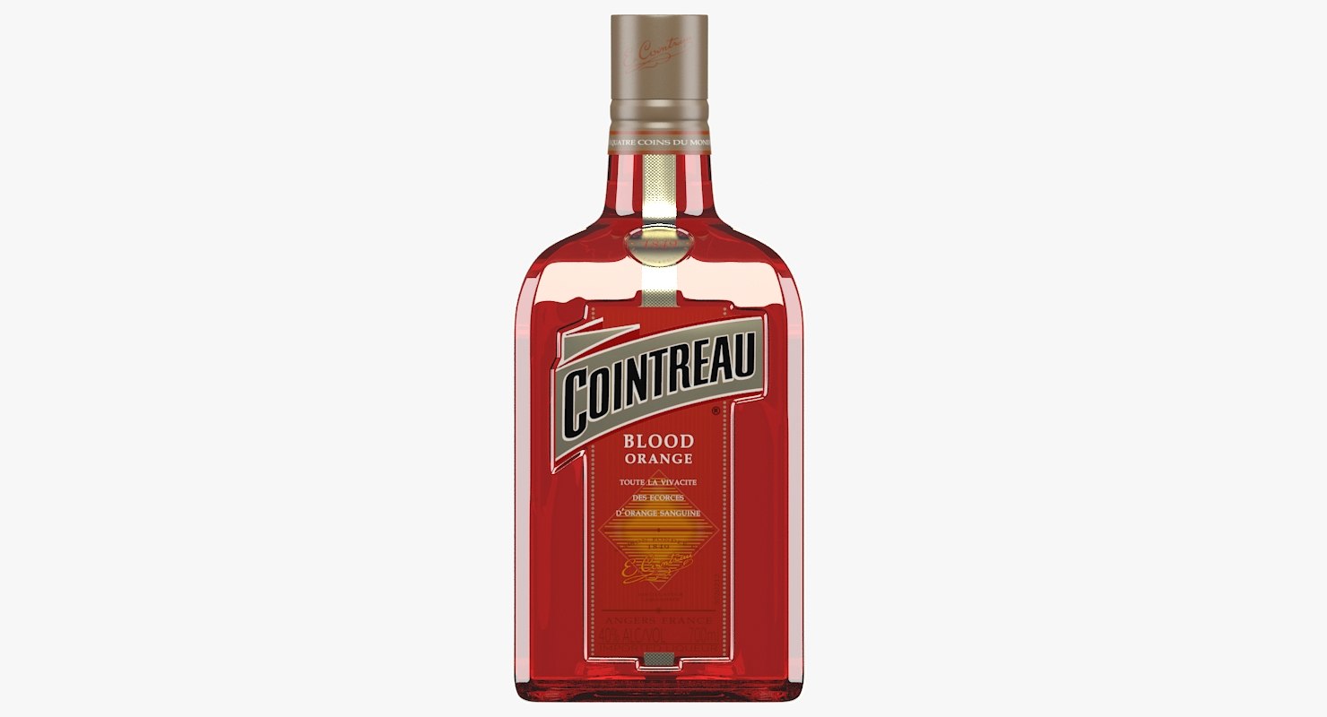 Blood orange liqueur bottle 3D model - TurboSquid 1383077