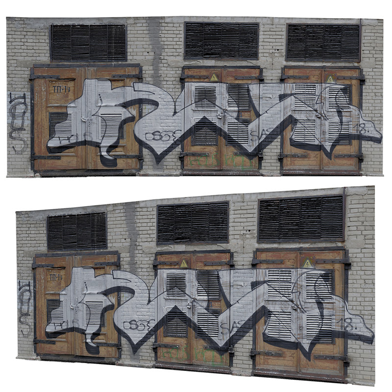 Scan electrical station graffiti 3D model - TurboSquid 1383088