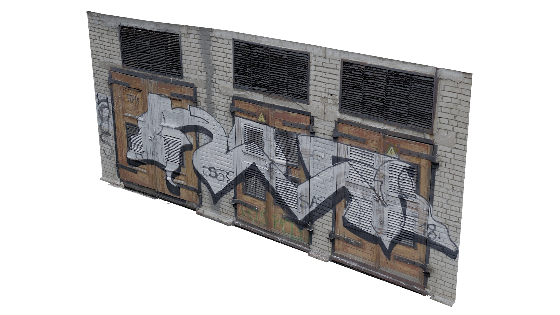 Scan electrical station graffiti 3D model - TurboSquid 1383088