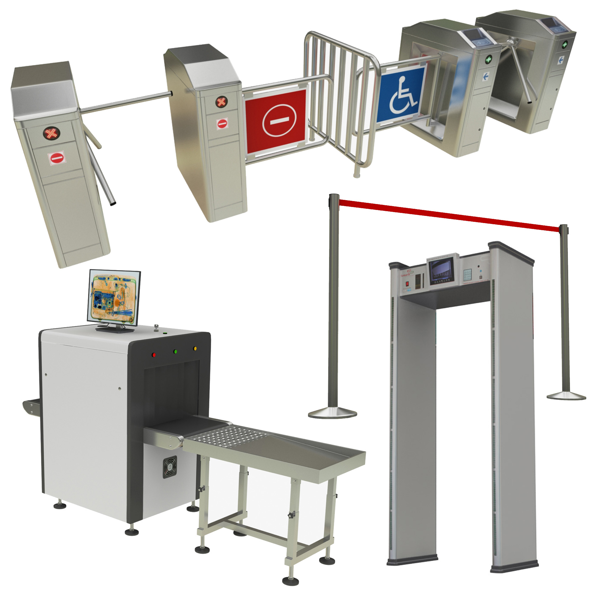 modèle 3D de Collection d'entrée de sécurité - TurboSquid 1383097