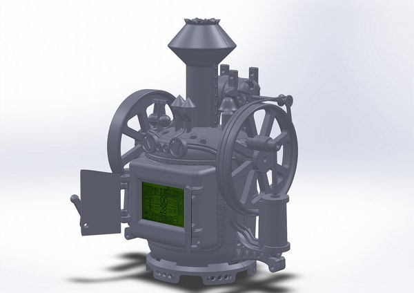 3D steam engine ready case - TurboSquid 1383106