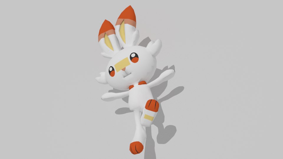 3D модель Scorbunny - TurboSquid 1383137