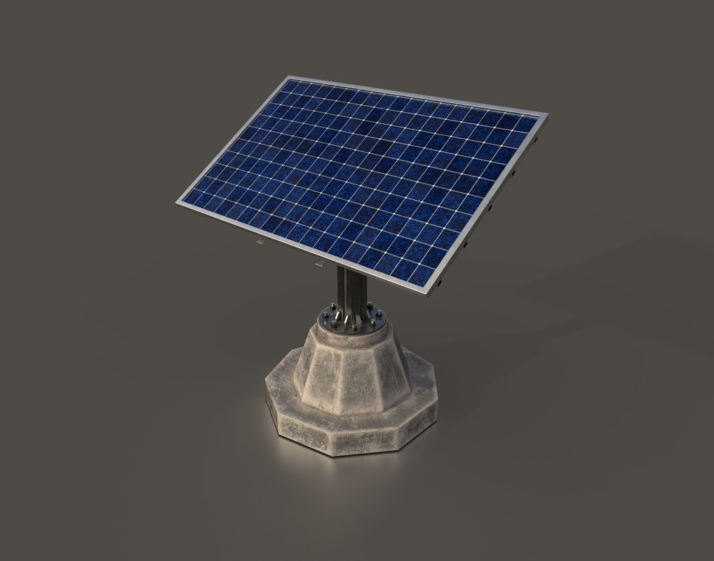 3D solar panel model - TurboSquid 1383160