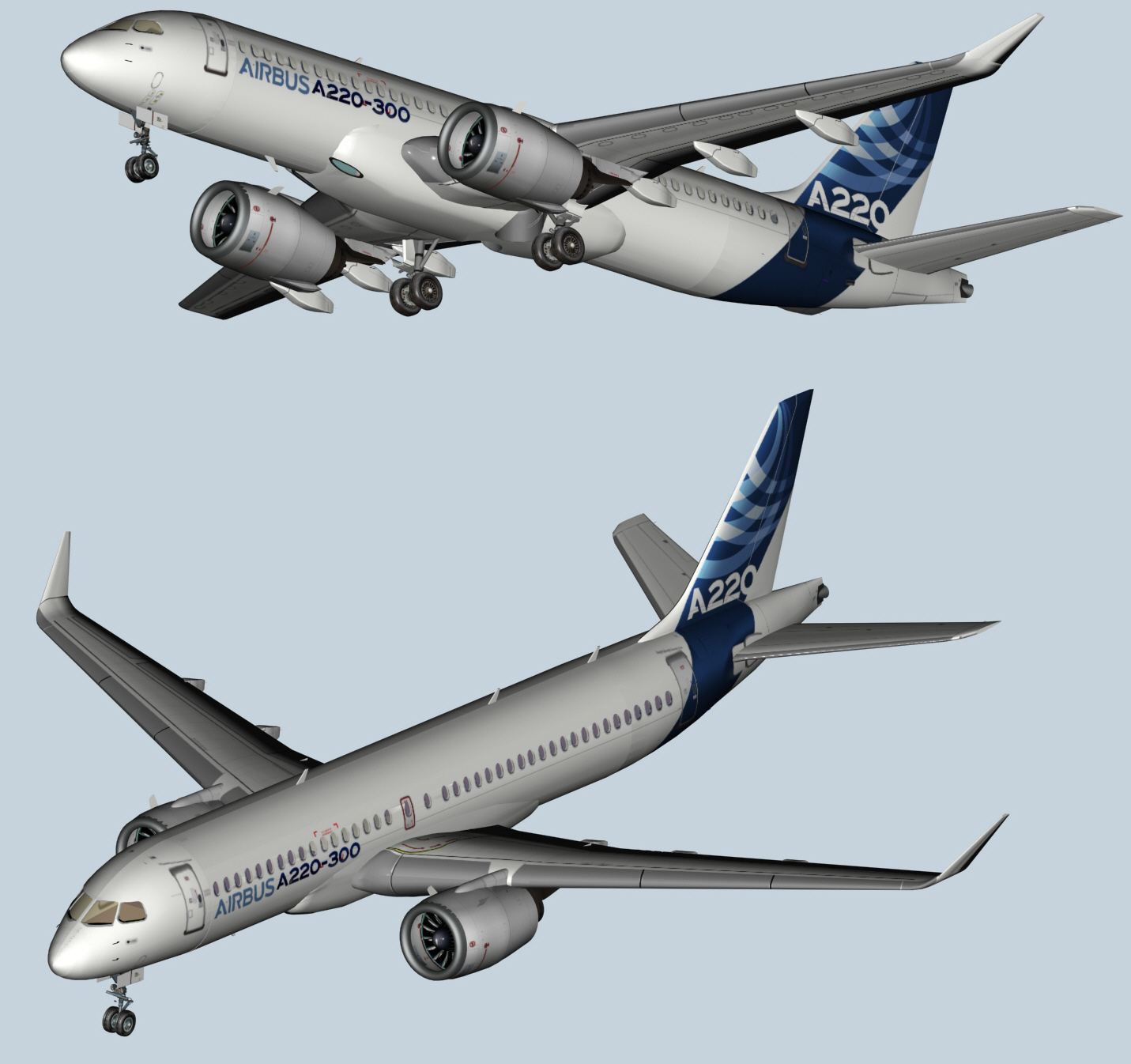 New airbus a220 model - TurboSquid 1383217