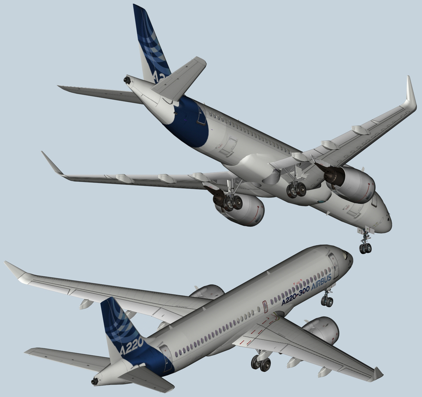 New airbus a220 model - TurboSquid 1383217