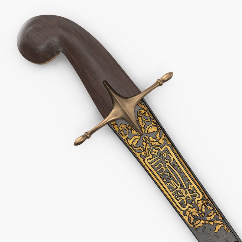 Ottoman sword 3D model - TurboSquid 1304193
