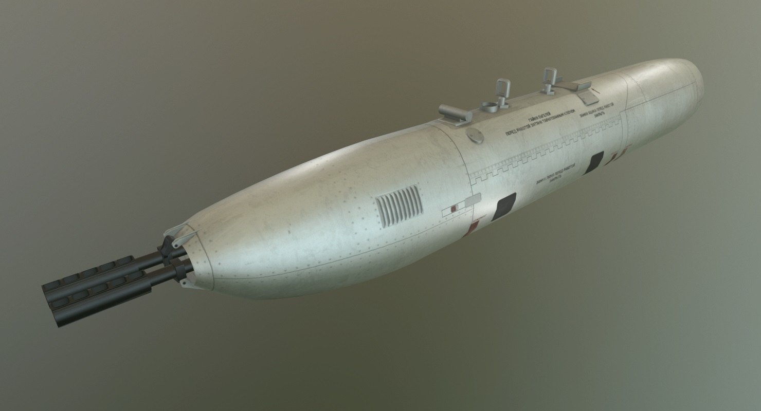 Gun pod upk-23-250 3D model - TurboSquid 1383253