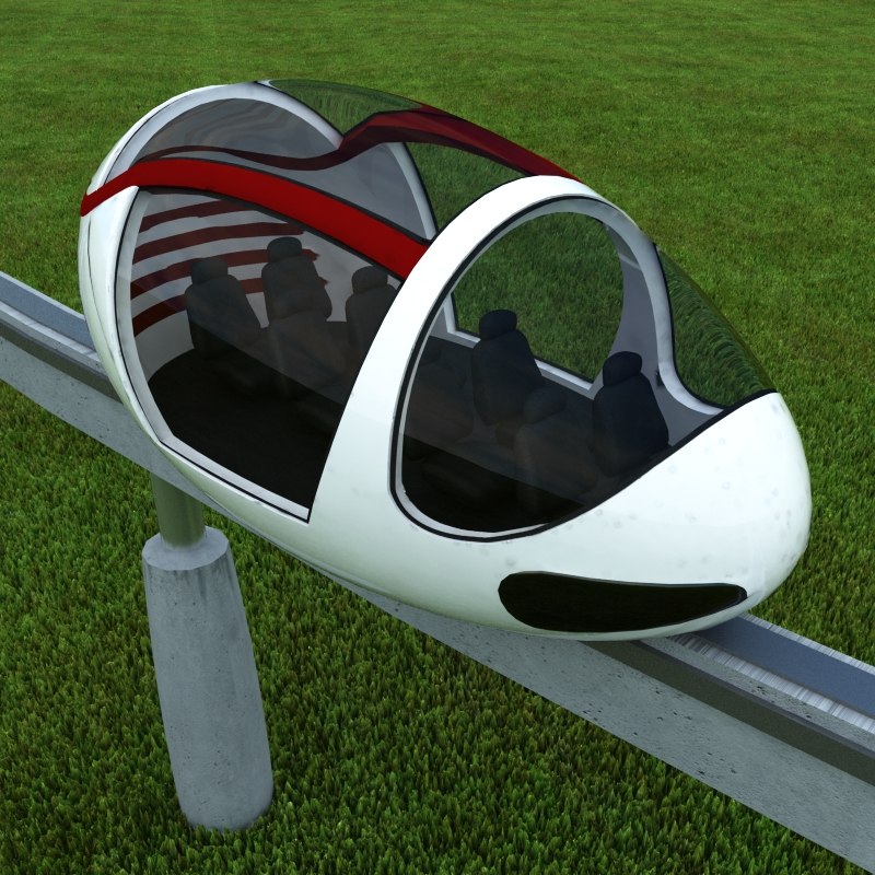 passenger monorail 3d max