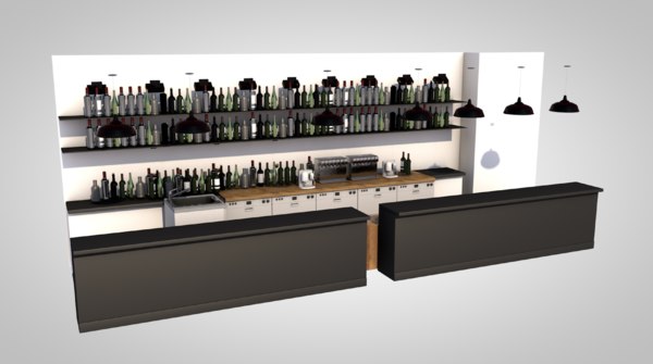 Bar Counter 3D Models for Download | TurboSquid