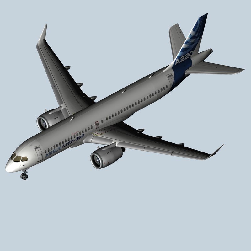 New airbus a220 model - TurboSquid 1383217